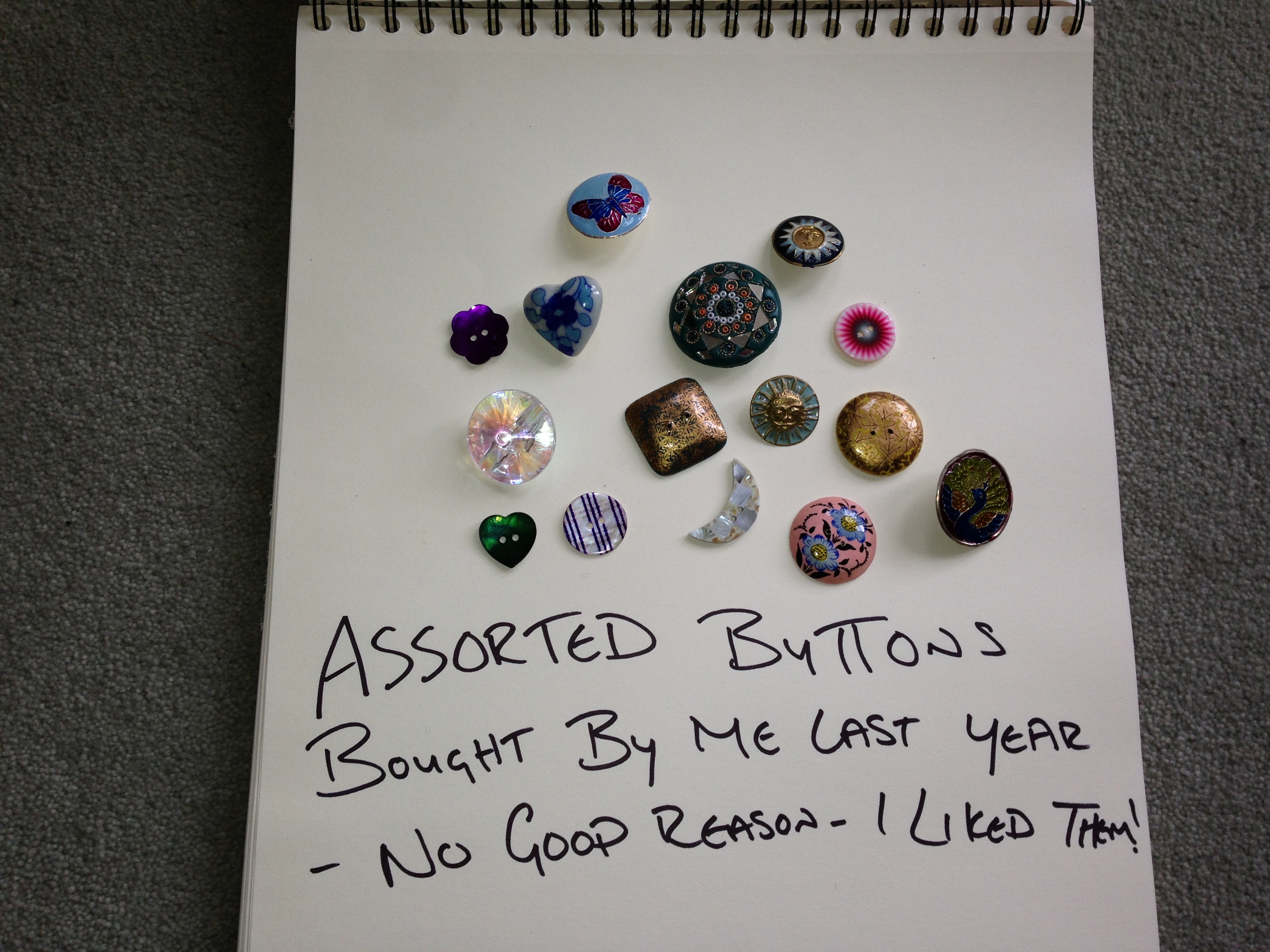 Objects with meaning #3 – Assorted beautiful buttons | The Magpie at ...