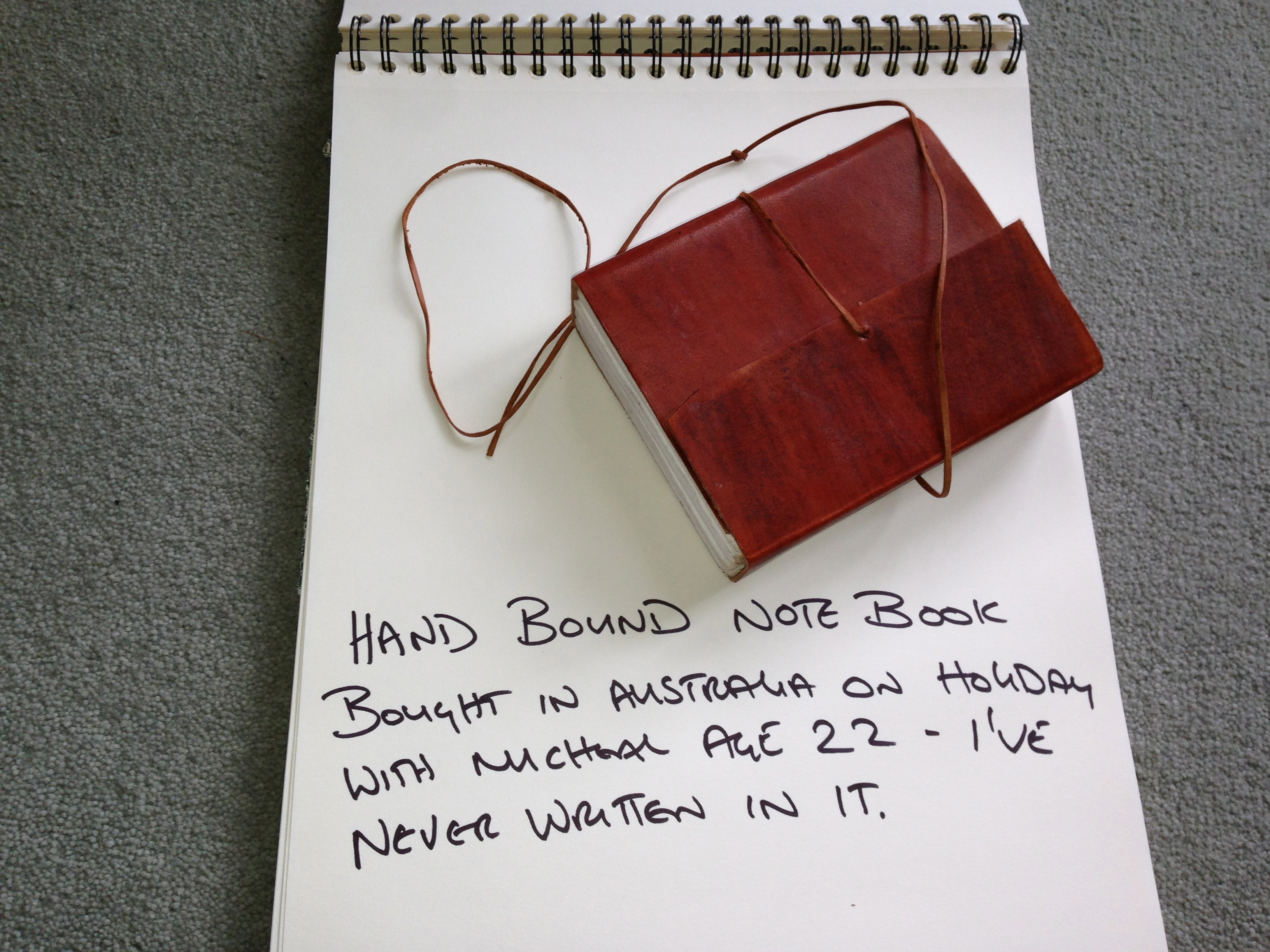 Objects with Meaning #7 – Hand-bound leather notebook | The Magpie at ...